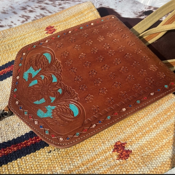 Myra Bag | Bags | New Myra Bag Handtooled Leather Canvas Backpack Bag ...
